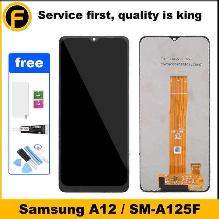 100% Tested LCD For Samsung Galaxy A12 LCD SM-A12F SM-A12F/DSN LCD ...
