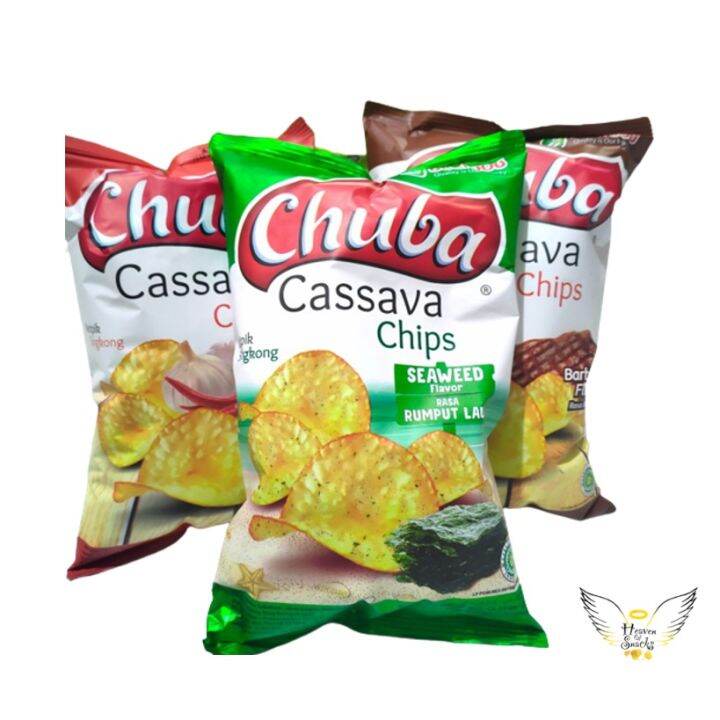 [HALAL] Chuba Cassava Chips Barbeque / Chili / Seaweed (120G / 140G ...
