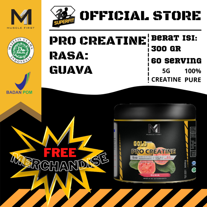Muscle First Pro Gold Creatine 300 GR -M1 Rasa Guava | Lazada Indonesia