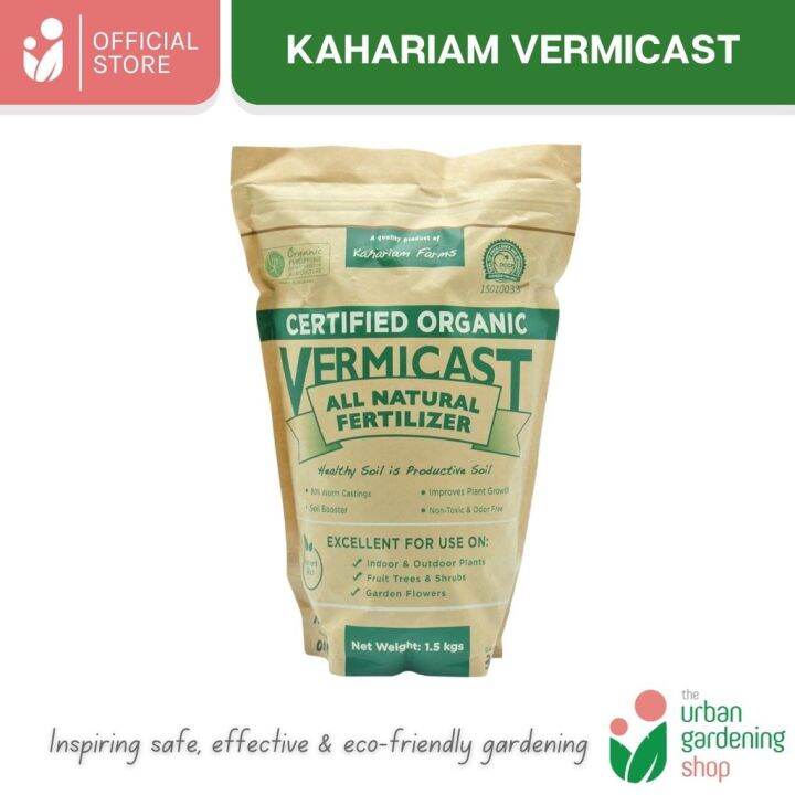 Kahariam Farms Vermicast Certified Organic 1.5 Kg. | Lazada PH