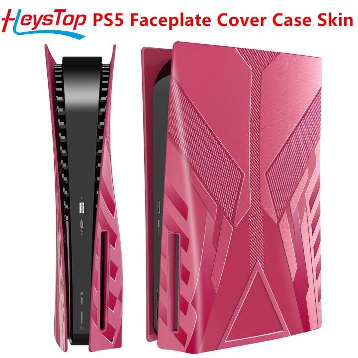 HEYSTOP PS5 Faceplate Cover Case Skin for PS5 Console, PS5 Black Side ...