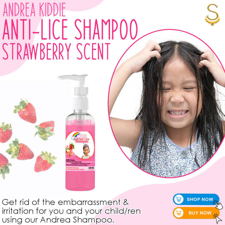 Andrea Anti-Lice Kiddie Shampoo Strawberry 100ml ( PANG ALIS KUTO AT ...