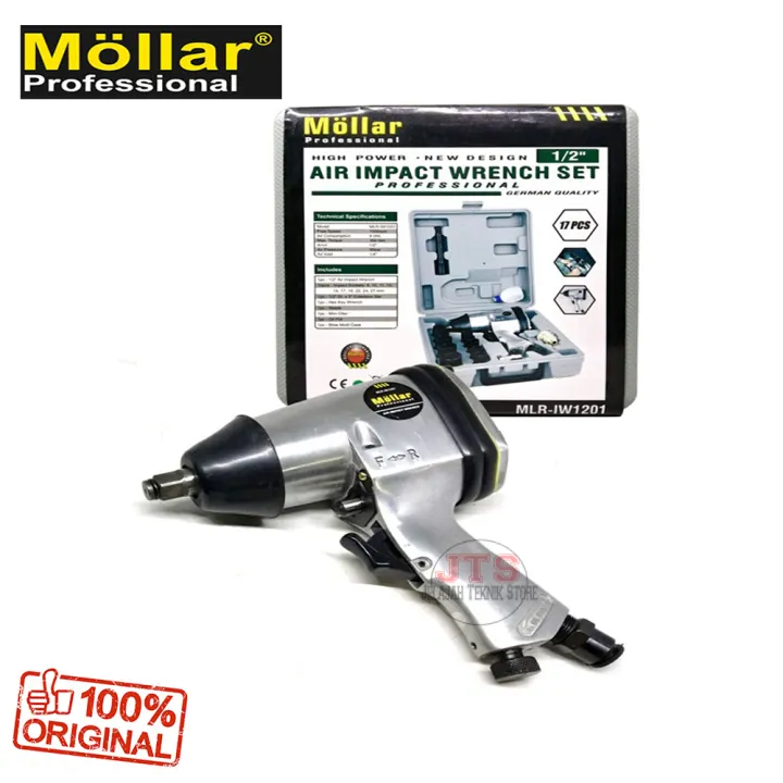 TEKIRO Air Impact Wrench Alat Pembuka Dan Pengencang Baud 1/2 Inchi Impact Angin 1/2'' Tenaga ...