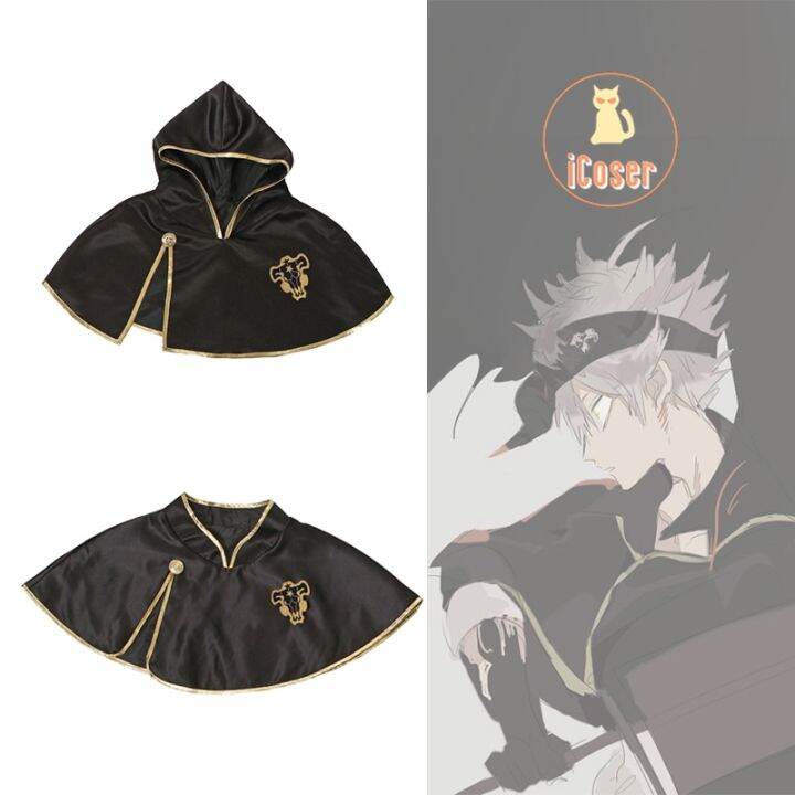 【Ready Stock😎】 Anime Black Clover Bull Cape Asta Cosplay Cloak Five ...