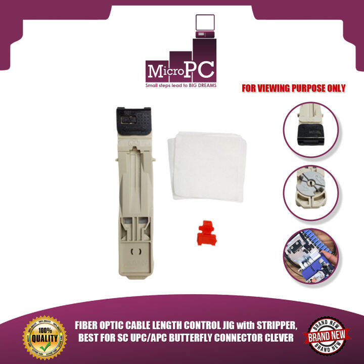 MICRO PC FIBER OPTIC CABLE LENGTH CONTROL JIG with STRIPPER, BEST FOR ...