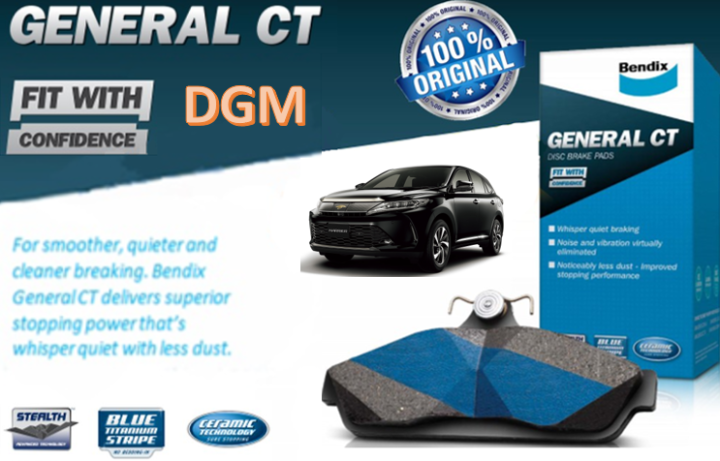 Bendix General CT Disc Brake Pad Front (DB2004GCT) - TOYOTA HARRIER TURBO 2017+ ASU60 LEXUS ...