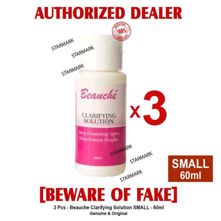 Beauche CLARIFYING SOLUTION Solutions SMALL 60ml Authentic - 3 Pcs ...