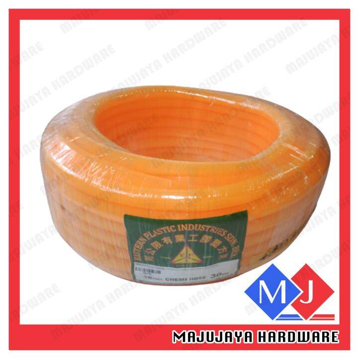 30METER ( 16mm X 3mm ) TEBAL Hose Water Orange Garden Hose Getah Paip ...