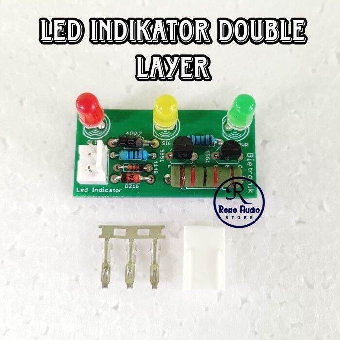 Kit LED Indikator Clip Signal Power Amplifier Double Layer Original ...