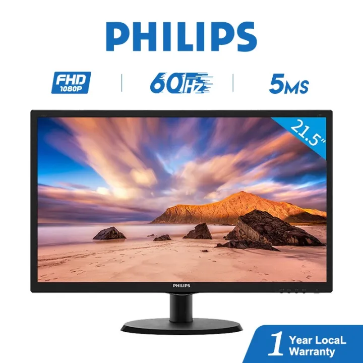 Philips 22 inch Office monitor VA Panel PC Computer Desktop LED monitor ...