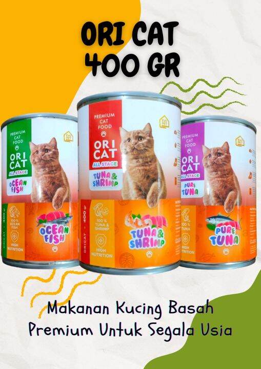 Wet Cat Food ORI CAT Can 400 gr For All Cat - Makanan Basah ORICAT ...