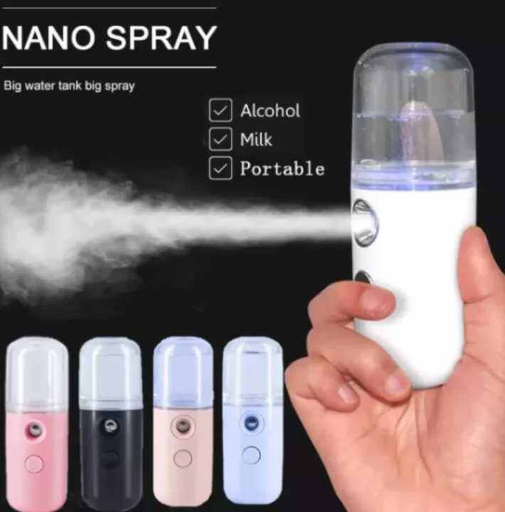 Nano Mist Spray Hydrometer Portable USB 30ml Spray Pelembab Wajah Serbaguna / Semprotan Kabut ...