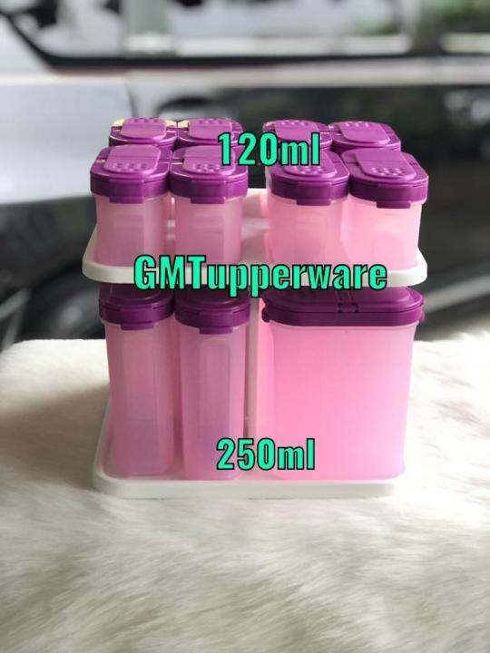 TUPPERWARE SPICE TO GO PURPLE DAISY WITH RACK | Lazada