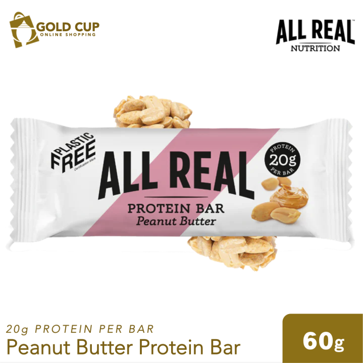 All Real Nutrition Peanut Butter Protein Bar 60g | Lazada PH