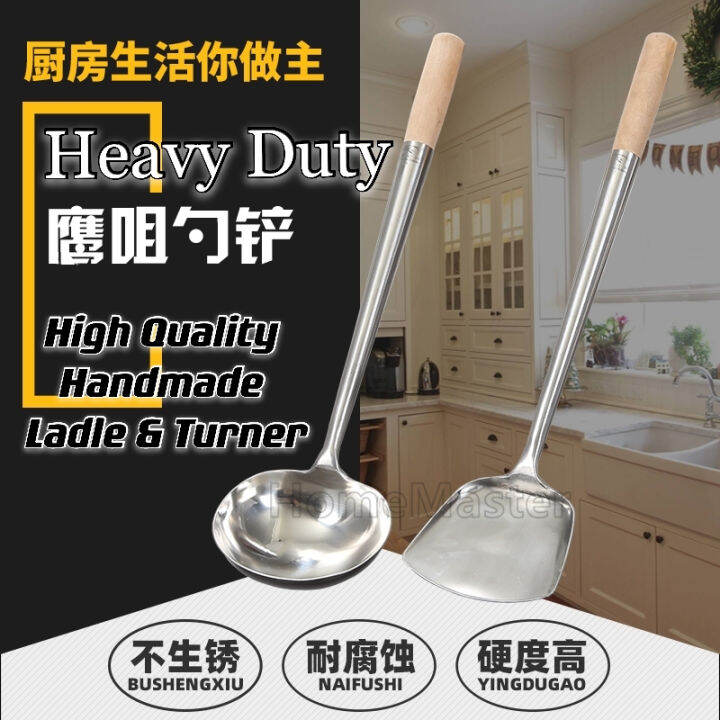 Stainless Steel Hand Made Ladle With Wood Handle/Stainless Steel Hand ...