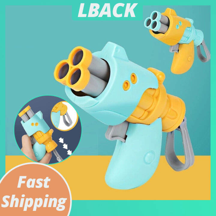 Macaron Sponge Suction Cup Soft Bullet Gun,Interactive Games,No Battery ...