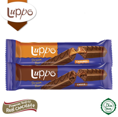 Luppo Dream Bar (Chocolate / Caramel) Cake 50g HALAL | Lazada