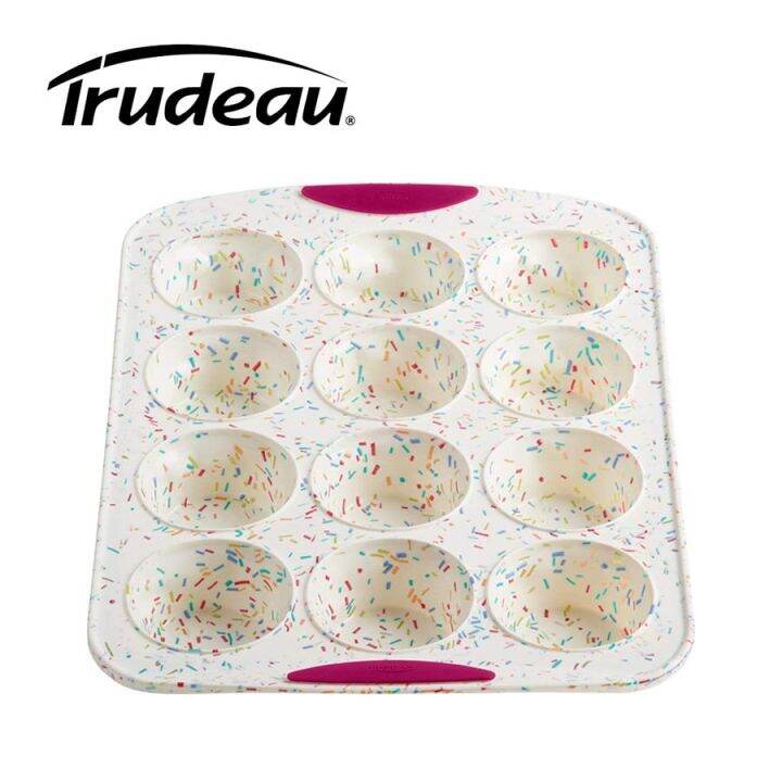 Trudeau Structure Silicone White Confetti 12 Count Muffin Pan | Lazada PH
