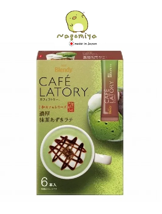 NEW! AGF Blendy CAFE LATORY Stick Coffee รส Rich Matcha Azuki Latte ชา ...