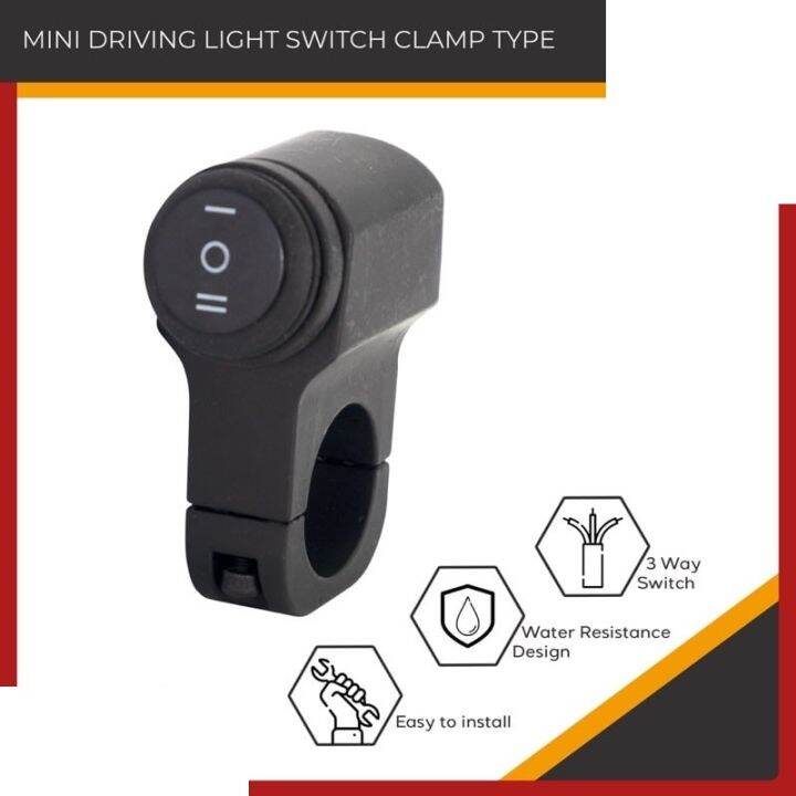Mini Driving Light Switch 3 Way Switch Mount ON OFF ON Switch With ...