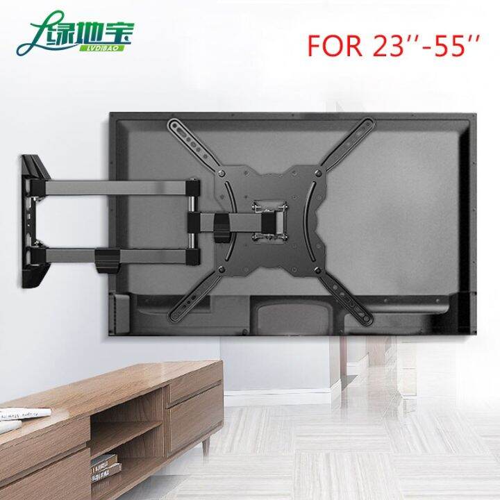 LVDIBAO 3 Arms Full Motion TV Wall Bracket For 23-55 inch Flat Screen ...