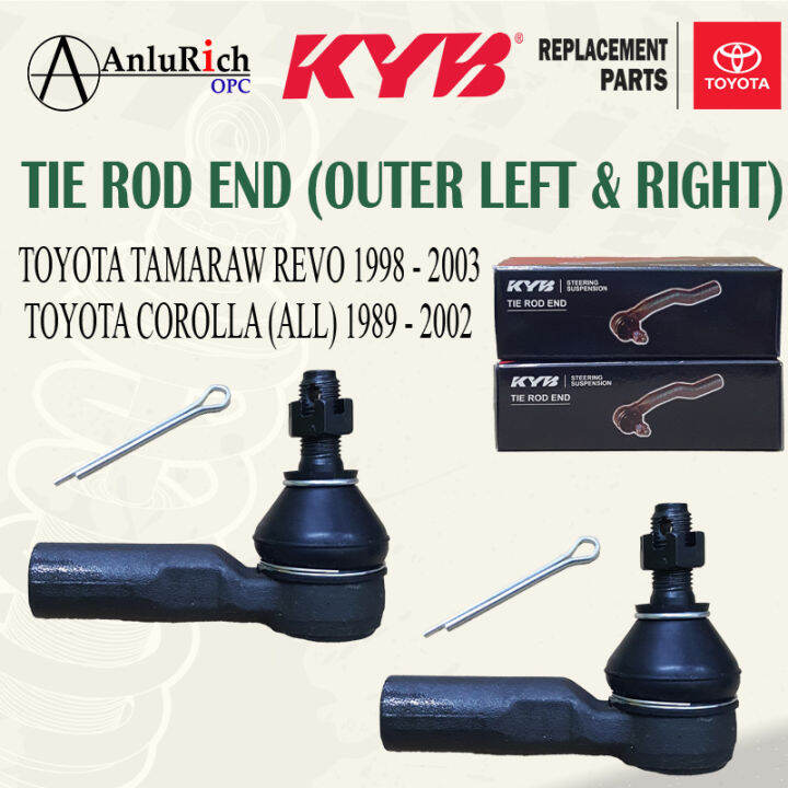 TIE ROD END SET (2PCS) TOYOTA TAMARAW REVO 1998-2003 COROLLA ALL 1989 ...