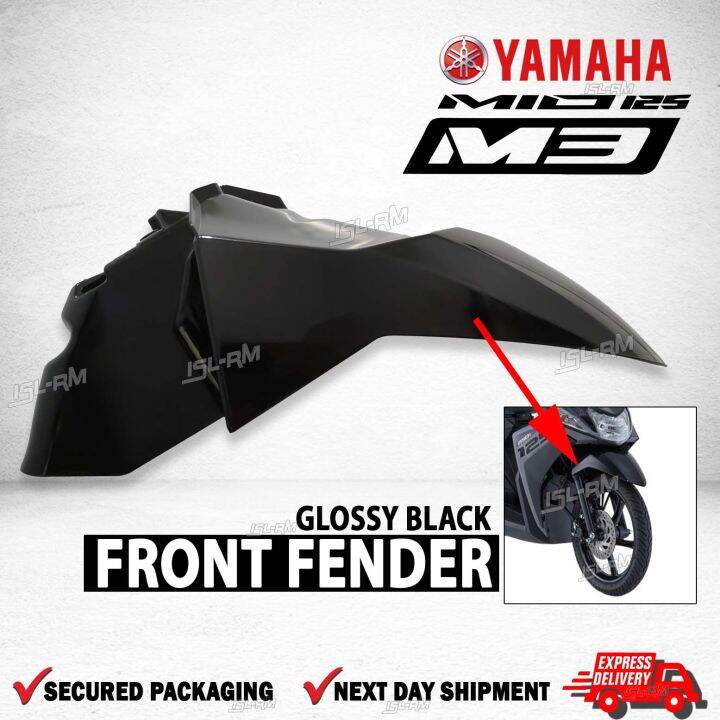Yamaha Mio 125i M3 Front fender glossy black Plug and play Mio i 125 ...