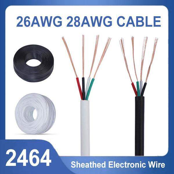 1/2/5/10M 4 Wire DC Power Cable 26 28AWG Copper Signal Cable 4 Cores ...