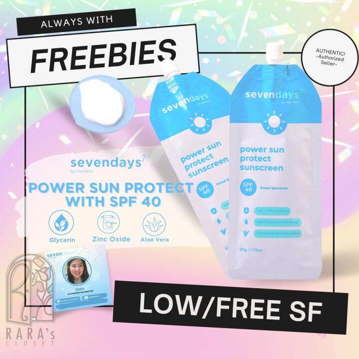 SEVENDAYS Power Sun Protect Sunscreen SPF 40 50g SACHET | Herskin Kath ...