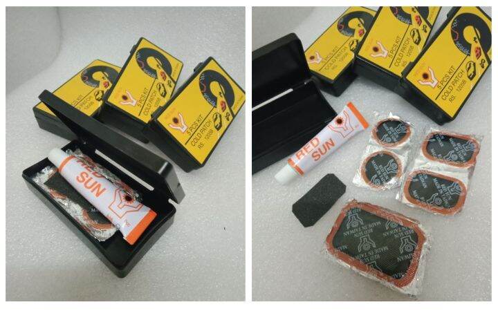 Cold Patch/ Bicycle vulcanizing kit/ Red Sun | Lazada PH