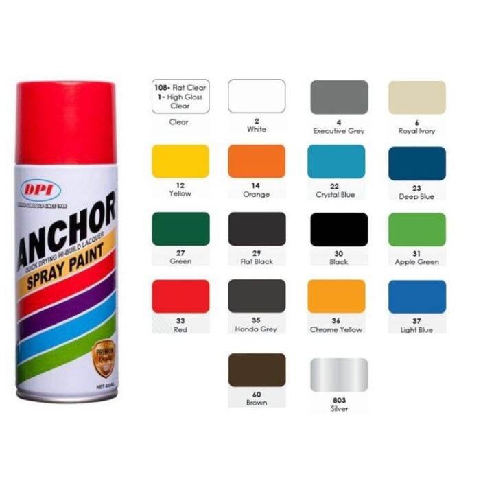 ANCHOR DPI AEROSOL SPRAY PAINT CAT SPRAY TIN MOTOR SPRAY | Lazada