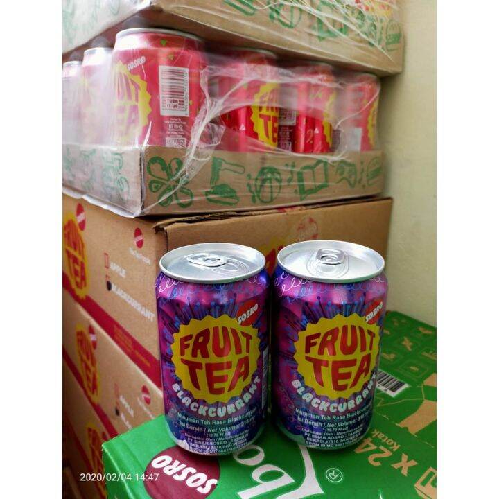 Fruit Tea Kaleng 318 ml isi 24 pcs/12 pcs / Minuman Kaleng / Minuman ...