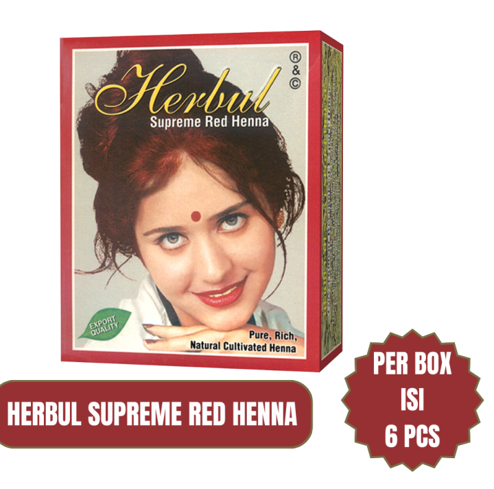 Herbul Supreme Red Henna - Pewarna Rambut | Lazada Indonesia
