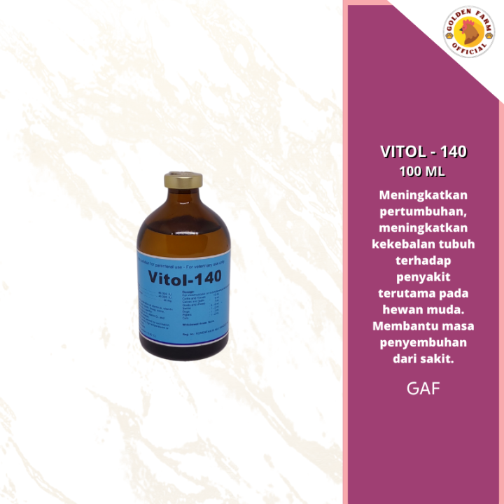 VITOL 140 Kemasan 100 ml Memperbaiki Kondisi dan Produktivitas Ternak ...