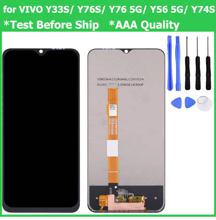Original LCD For VIVO Y33S/ Y76S/ Y76 5G/ Y56 5G/ Y74S LCD Display Touch Screen Glass Digitizer ...