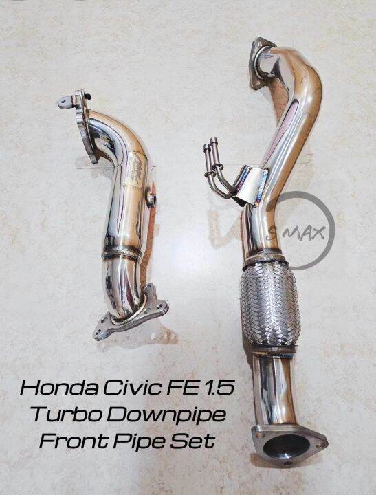 Max Racing Honda Civic FE/HRV 1.5 Turbo Downpipe & Front Pipe Exhaust ...