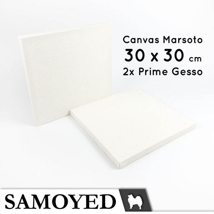Kanvas Lukis / Canvas Board / Panel Marsoto Double Gesso 30 x 30 cm ...