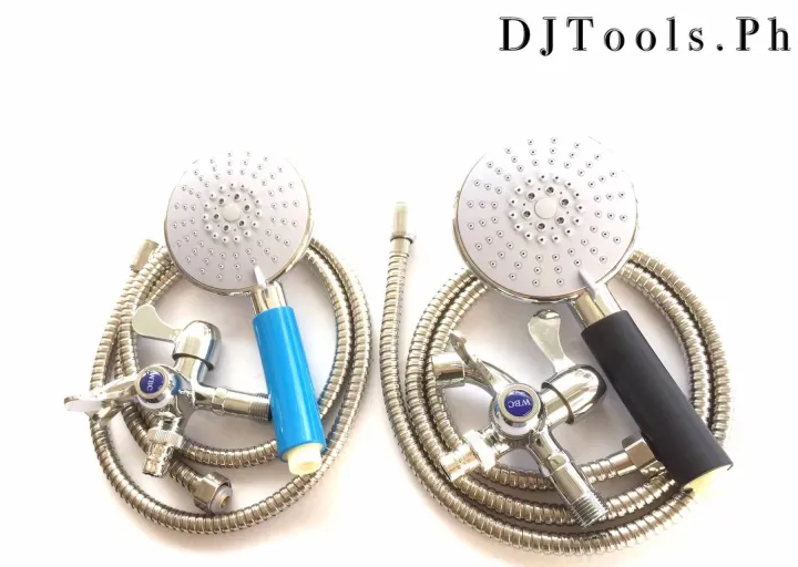 Shower Head colored Handle With Hose And Two Way Faucet Set | Lazada PH