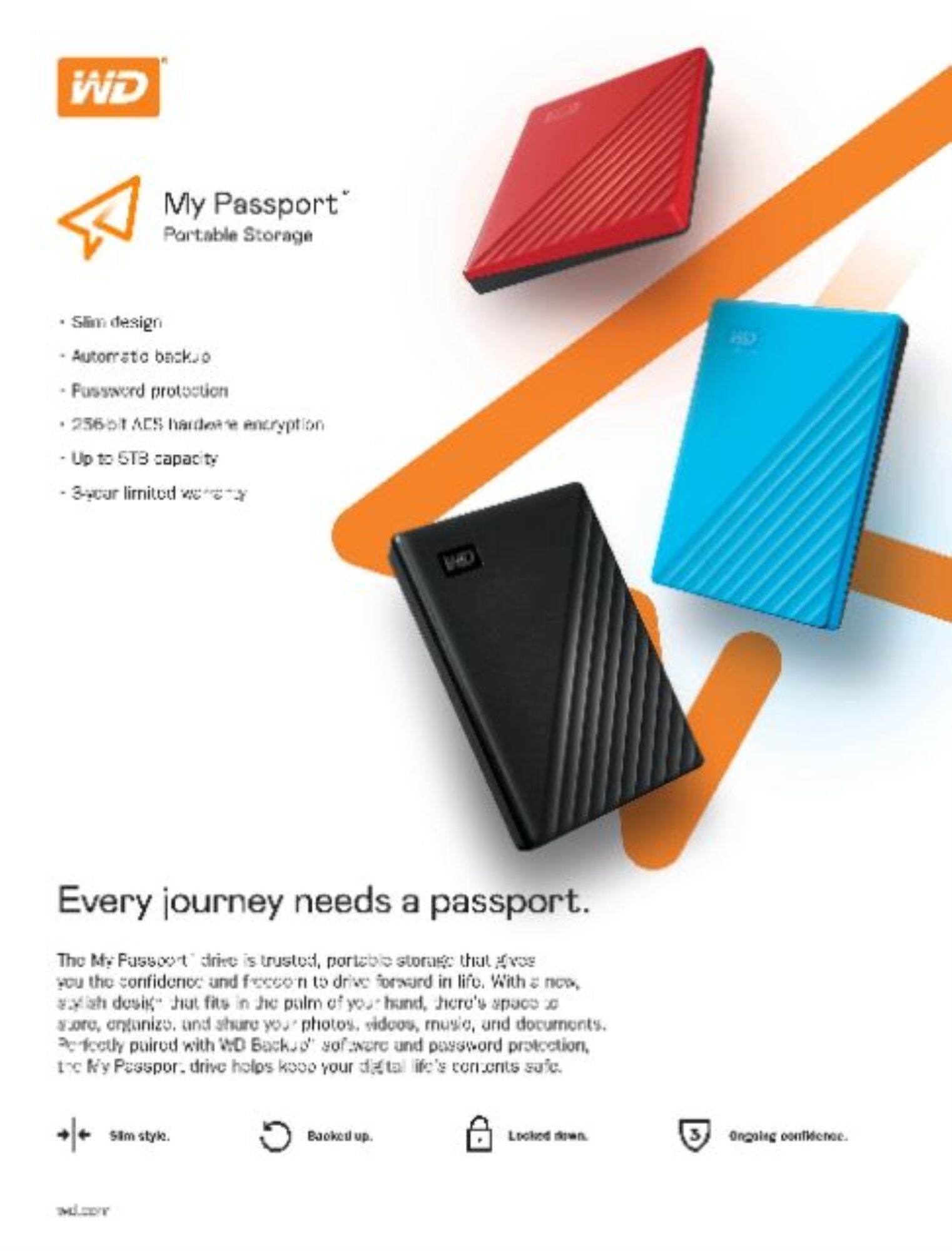 FOC: HDD BAG! WD PASSPORT 1TB / 2TB /4TB EXTERNAL HARDDISK | Lazada.co.th