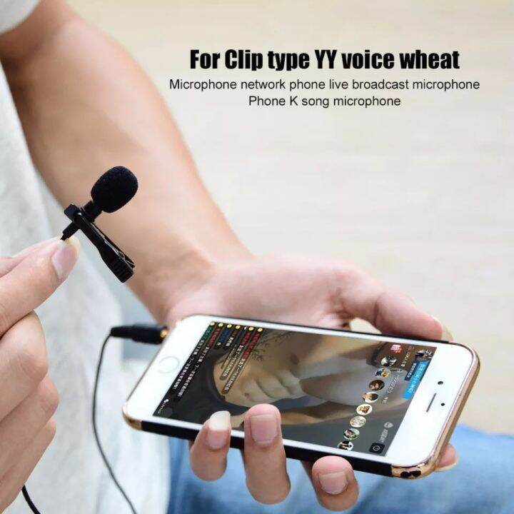 Portable mini Microphone Condenser 3.5mm mini Jack Microphone Tie Clip ...