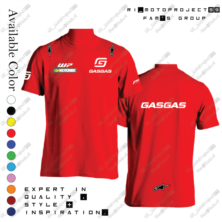 Tshirt Baju Kaos Team Official Moto GP Gas Gas Tech3 V2 2023 Series ...