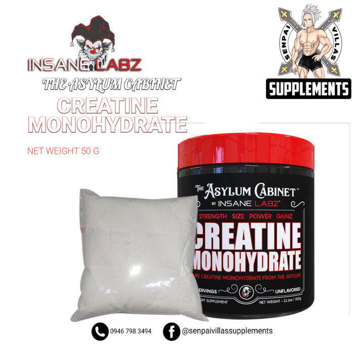 INSANE LABZ CREATINE MONOHYDRATE 50GRAMS | Lazada PH