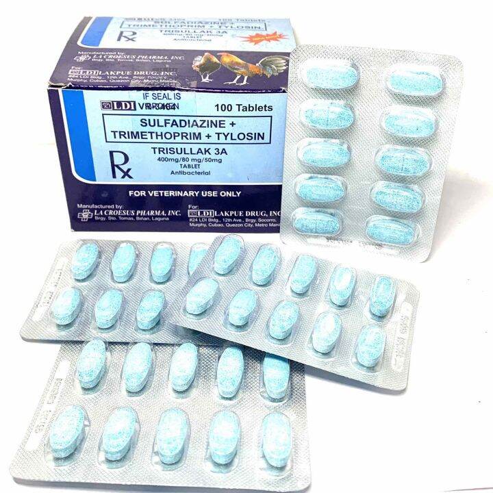 [FCR AGRIVET] 40pcs TRISULLAK 3A LDI Antibacterial Triple Active for ...