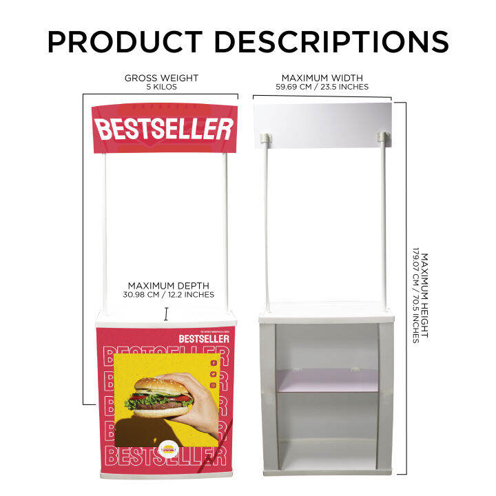 DPS Collapsible MINI Advertising Promotional Booth 60cmX80cm | Lazada PH