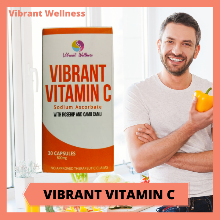 Vibrant Vitamin C Capsule | 500mg 30 capsule | Sodium Ascorbate with ...