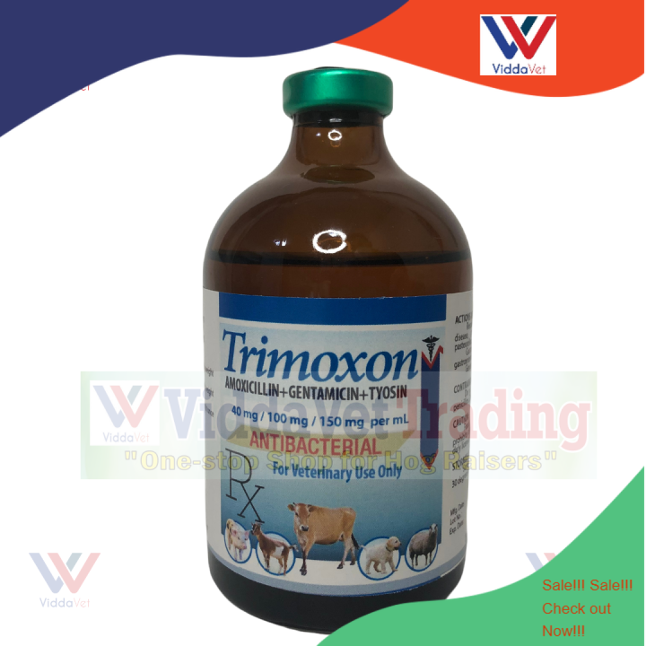 Trimoxon 1 bot trimoxon 100ml amox+genta+tylo combination for animals ...
