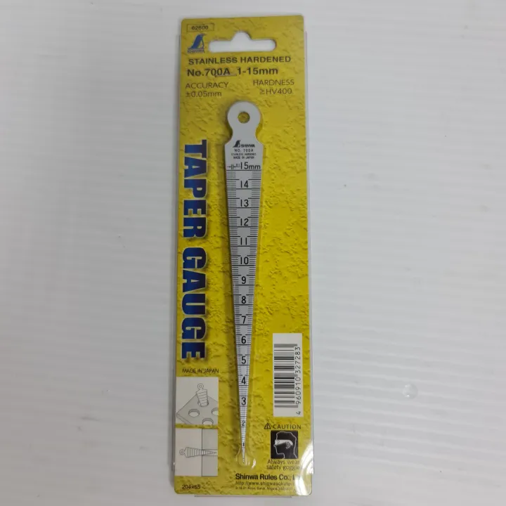 SHINWA เตเปอร์เกจวัดรูใน 1-15mm รุ่น 700A ( TAPER GAUGE) MADE IN JAPAN | Lazada.co.th