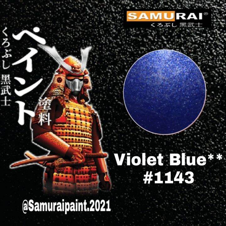 Samurai Paint Violet blue 1143 metallic colours cat pilok samurai warna ...
