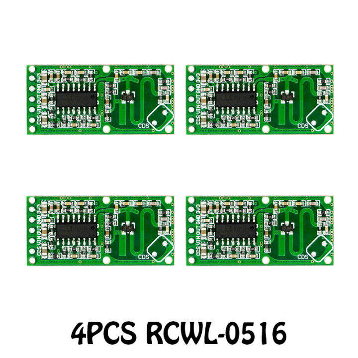 4PCS RCWL-0516 Microwave Radar Sensor Module Intelligent Sensor Human ...