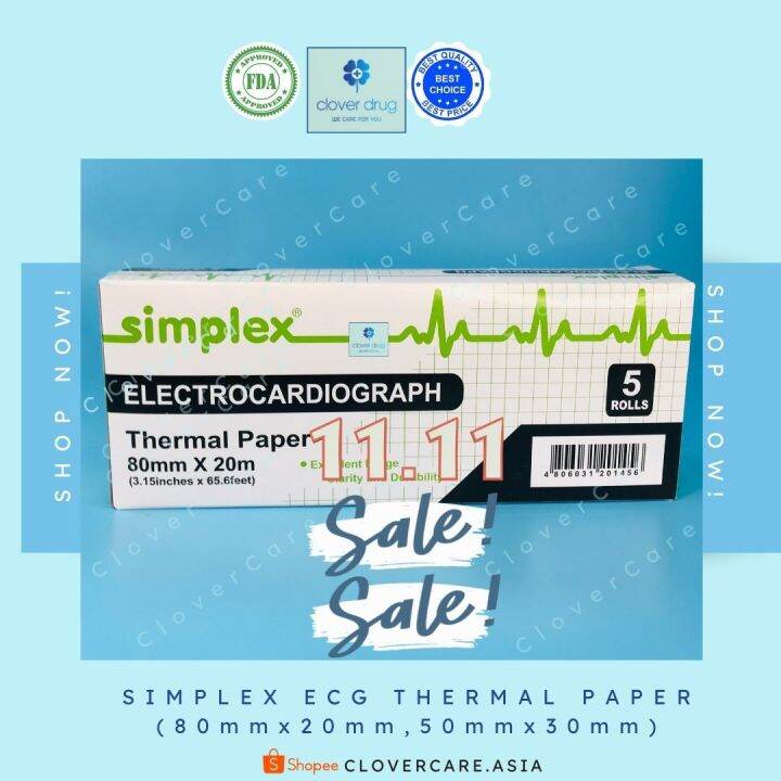 SIMPLEX Ecg Paper (per roll) | Lazada PH